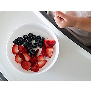 HARMAN & CO Soup Cereal Salad Bowl, Small 5.5” (20oz), Microwave & Dishwasher Safe, Frost White (Set of 6 Bowls)