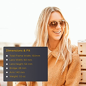 William Painter - Constellation Non-Polarized 'Aviator' Sunglasses (Gold). Ultimate In Comfort & Durability.