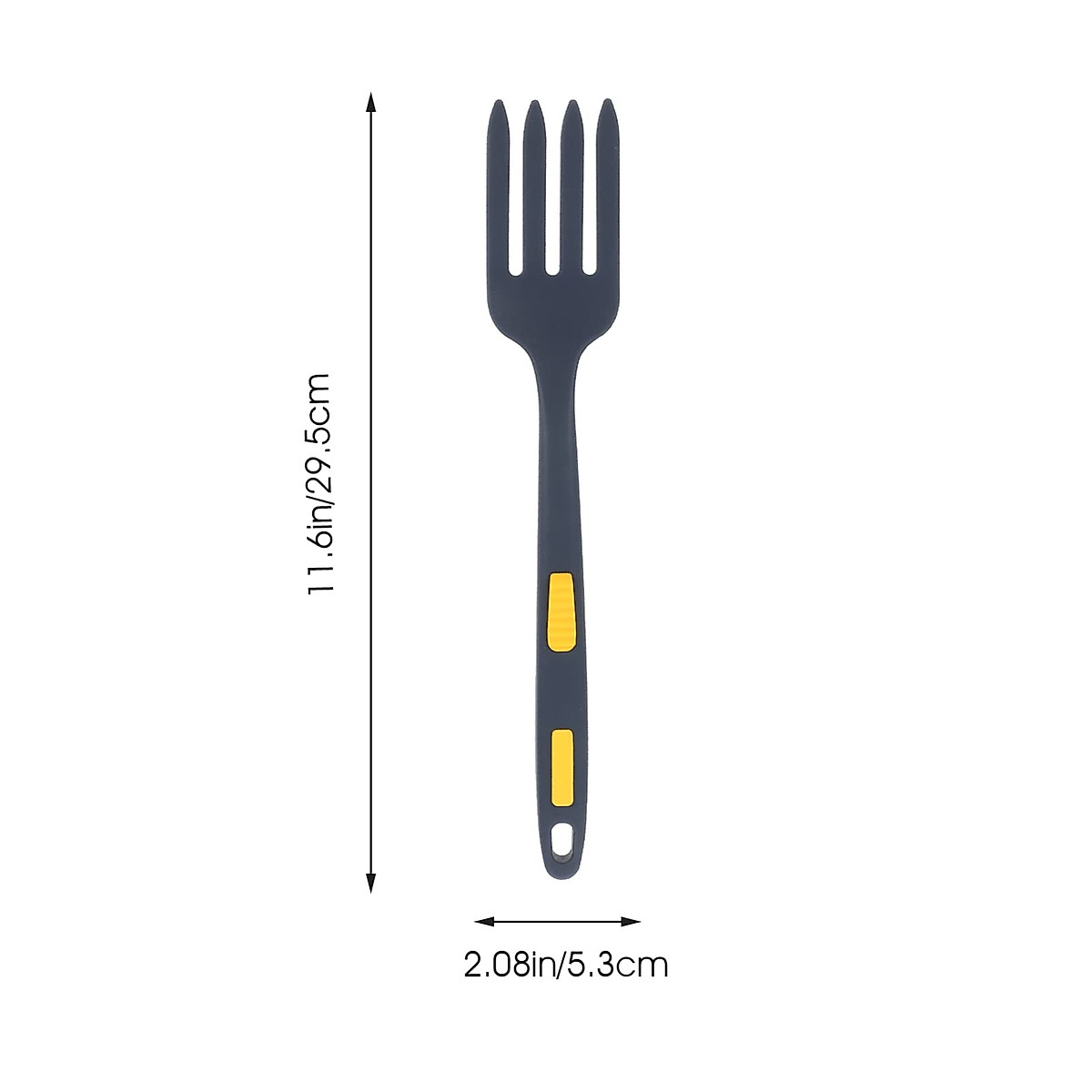 Hemoton Kitchen Gadget Noodle Cooking Fork Silicone Cooking Fork Cooking Spoon Non Stick Salad Fork Noddle Grabber