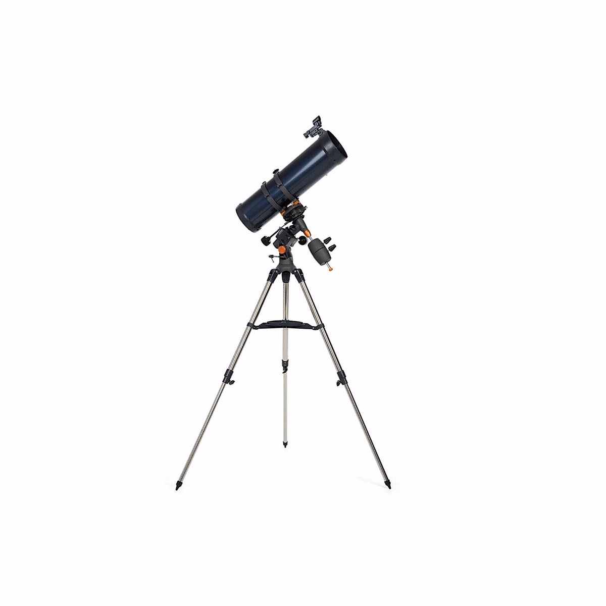 Celestron - AstroMaster 130EQ-MD Newtonian Telescope - Reflector Telescope for Beginners - Fully-Coated Glass Optics - Adjustable-Height Tripod - Bonus Astronomy Software Package