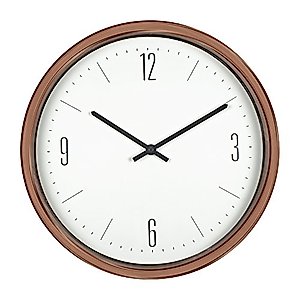 Poolmaster 52542 16-Inch Indoor or Outdoor Contemporary Clock, Bronze