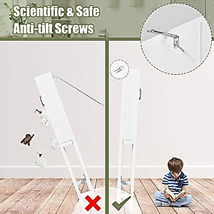 BestComfort Over The Toilet Cabinet Storage, Bathroom Space Saver, Organizer Over Toilet Storage, Freestanding Above The Toilet Shelves Rack Unit (64'' H)