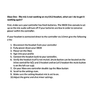 PDP Xbox One Afterglow LVL 3 Stereo Gaming Headset 048-041, Black