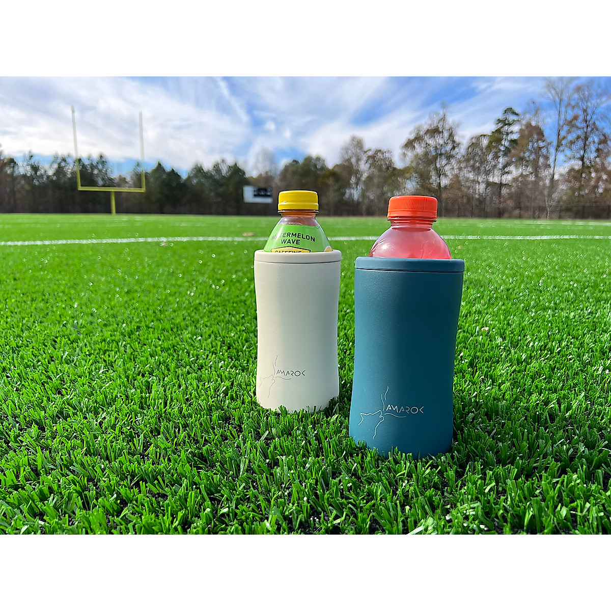 The Amarok Bottle Cooler (Off White, fits All 20oz Bottles and More)