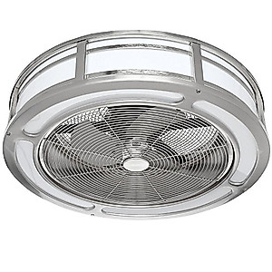 Home Decorators Collection Brette 23 in. LED Indoor/Outdoor Brushed Nickel Ceiling Fan