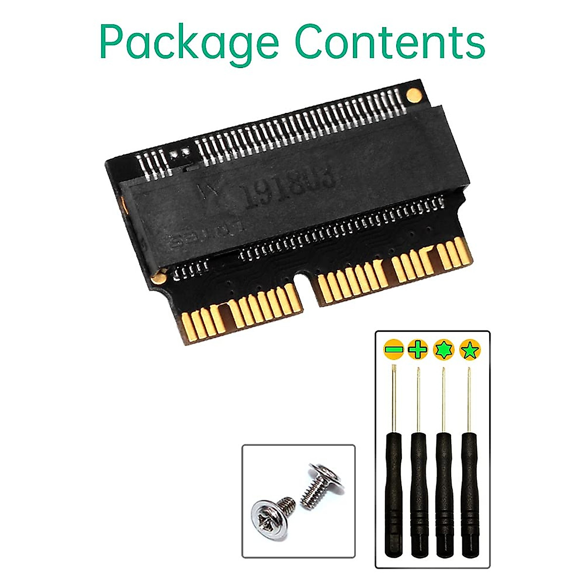 Viupolsor M.2 NVME SSD Convert Adapter Retina 2013-2017 NVME/AHCI SSD Kit for A1465 A1466 A1398 A1502