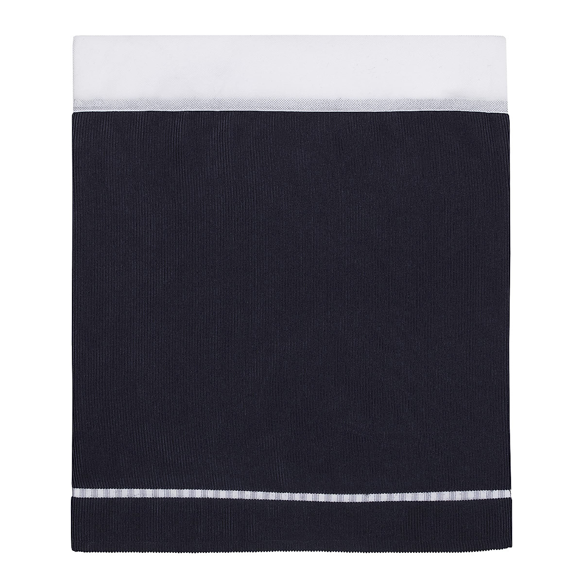 NOJO Team All Star Navy, Grey, and Light Blue, Football, Baseball, Soccer and Basketball, 4 Piece Nursery Crib Bedding Set - Comforter, 100% Cotton Fitted Crib Sheet, Crib Skirt and Storage Tote