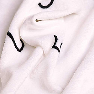 Baby Monthly Milestone Blanket Twins Neutral Blue Elephant Newborn Nursery Decor Photo Props Shoots Photography Growing Toddlers Soft Fleece Swaddle Blanket with Wreath Frames