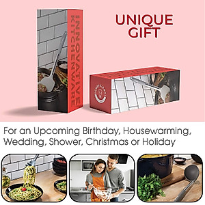 Silicone Cooking Utensils Set - Stainless Steel Handle, 15 Piece Kitchen Utensil Sets | Nonstick, Heat Resistant, BPA Free & Dishwasher Safe | Grey