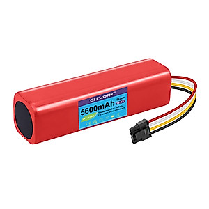 CITYORK Replacement Battery for Xiaomi Roborock S4 S4 Max S5 S5 Max S6 S7 S55 S50 S51 S55, for Xiaowa C10 E25 E20 E35 Vacuum Robot Cleaner, 5600mAh 14.4V