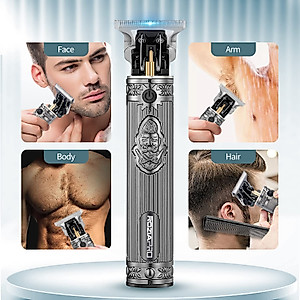 Roziaplus Hair Clippers for Men Zero Gapped Hair Trimmer Cordless Professional Mens Trimmer Electric T Blade Liners Clipper Haircut Rechargeable Hair Edgers Clippers for Barbers