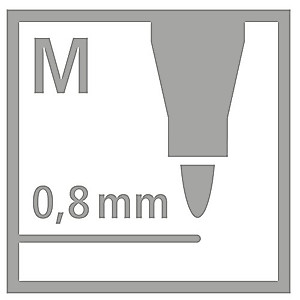 STABILO pointMax Nylon Tip Pen - Black Blister 4