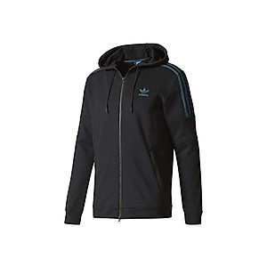 adidas Men's Ornamental Block Full-Zip Hoodie Small Black