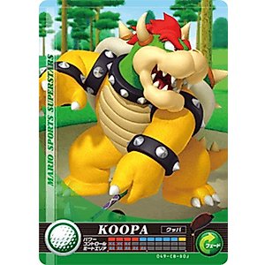 Nintendo Mario Sports Superstars Amiibo Card Golf Bowser for Nintendo Switch, Wii U, and 3DS