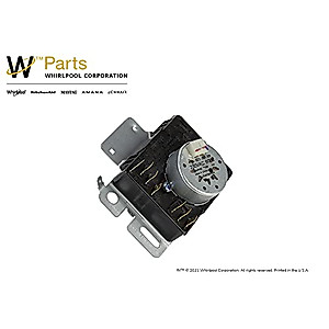 Whirlpool W10857612 Dryer Timer, Small, Black