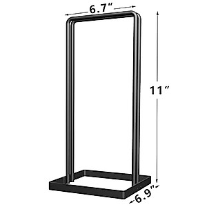 Hanger Organizer Stacker Clothes Storage Stand for Laundry Room Closet Space Saving Sturdy Adult Baby Clothes Rack Holder Black Holds up 90 Wire Hangers