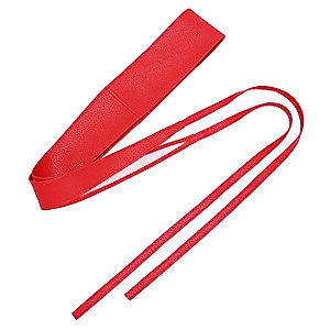 CHIC DIARY Fashion Women Faux Leather Bow Tie Waistband Elastic Stretch Waist Strap Cummerbund Waist Band Belt for Dress