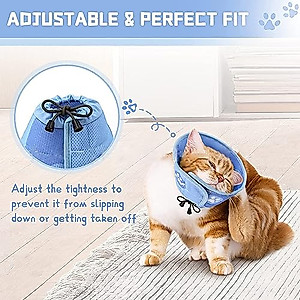 Breathable Cats Recovery Collar Practical Adjustable Cone Collar Designed to Aid Healing After Recovery Collar for Dogs Dog Recovery Collars & Cone Recovery Collar for Cats Soft