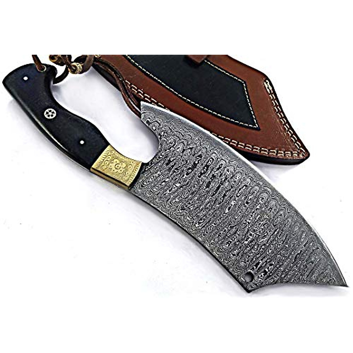 Damascus steel blade vegetable and meat cleaver Chopper chef's kitchen knife .SM105