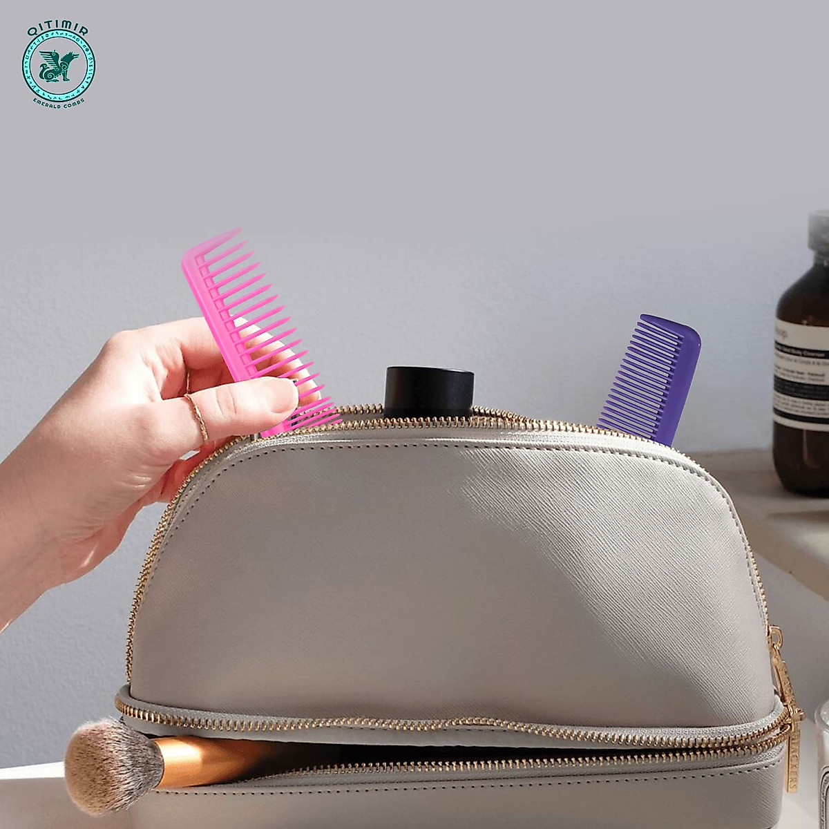 QITIMIR Comb, Hair Comb Men, Hair Combs for Women, Mens Comb, Parting Comb, Combs for Men, Peine, Mens Combs for Hair, Fine Tooth Comb