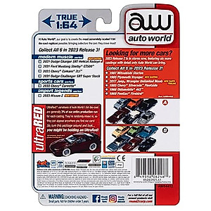 2021 Shelby GT500 Carbon Fiber Track Pack Twister Orange with Black Stripes Modern Muscle Limited Edition 1/64 Diecast Model Car by Auto World 64412-AWSP136B