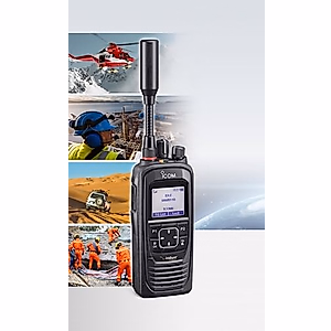 ICOM IC-SAT100 Icom & Iridium Satellite Push-to-Talk PTT Transceiver Two-Way Radio - Global Use