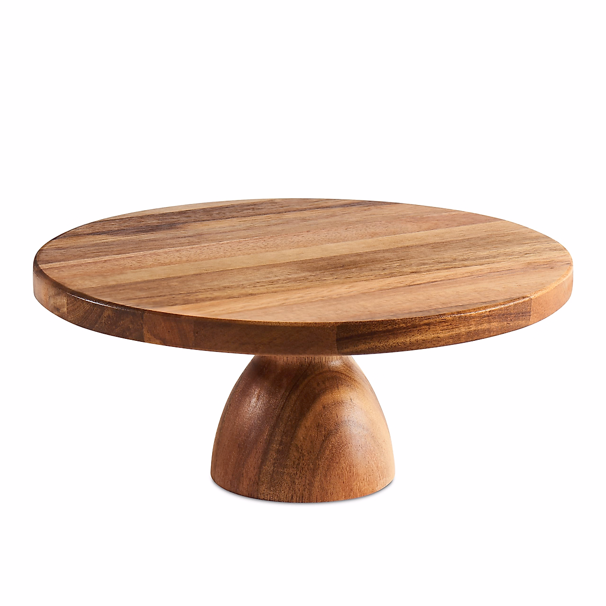 2 in 1 Cake Stand and Cheese Charcuterie Board, Cupcake Stand for Afternoon Tea, Dessert Table Display Made of Wood, Ecologic Cupcake Holder, Beautiful Wedding Cake Stand, 10 inch Diameter