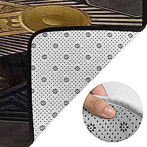 Masonic Freemasonry Meditation for Freedom Cozy Throw Rug Carpet Soft Non-Slip Floor Mat for Bedroom Living Room Office Home Decor 84 X 60 in