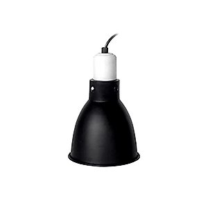 BNOSDM Reptile Light Fixture 5.5 Inch Reptile Lamp Fixture Optical Reflection Cover with Switch Reptile Heat Lamp Fixture for Bearded Dragon Hermit Crab Snake Gecko(L)