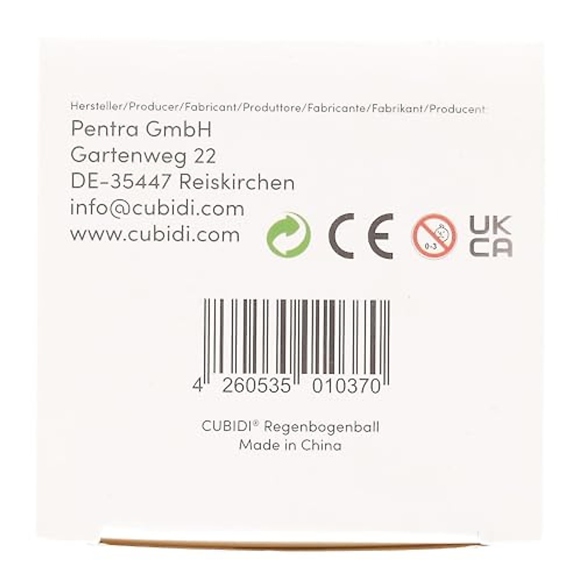 CUBIDI® Original Rainbow Puzzle Ball I Brain Teasers for Kids Ages 6-10 I for Boys and Girls 6+ Years I Travel Toy for Children | Fidget Ball Magic Ball