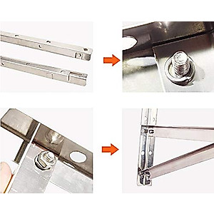 Mounting Bracket for 9000-24000BTU Condenser Ductless Mini Split Air Conditioner Heat Pump Systems, Support Condenser up to 360 lbs, Rust Free Stainless Steel,(Type1)