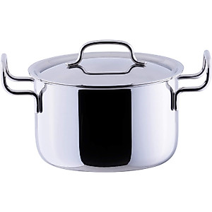 Miyazaki Seisakusho GEO-20PF Geo-20PF Pot-Off Pot, 7.9 inches (20 cm), Made in Japan, Compatible with Induction All Heat Sources, 7 Layers, 15 Years Warranty