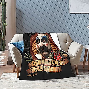 Captain and Spaulding Blankets Throw Blanket,Custom Flannel Fleece Blankets and Throws for All Seasons, Ultra Cozy Blanket Air Conditioning Blanket 60"X50"