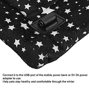 plplaaoo Adjustable Washable Pet Warmer Pad, USB Pet Heating Mat, Foldable Electric Blankets, Indoor Warming Mat for Indoor Pet Warming (25 * 35 A)