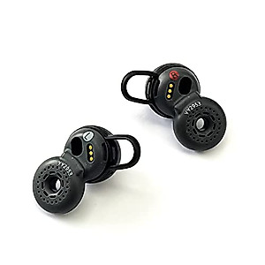 Geiomoo Silicone Ear Hooks Earpads Compatible with Sony LinkBuds WF-L900, Eartips Replacement Ring Supporters Wingtips (Black, XL/L/M/S/XS)