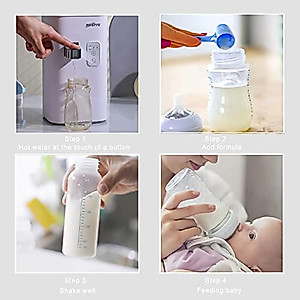 Instant Water Warmer, Fast Baby Bottle Warmer for Baby Formula, 3 Perfect Temperatures Formula Maker with Nightlight, Instantly Dispenses Warm Water at Perfect Temperature, 24H Keeping Warm