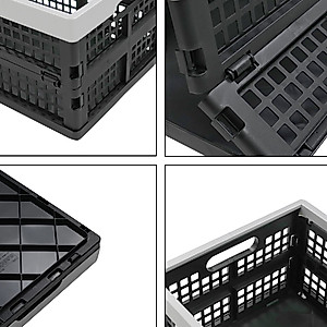 Doryh 16-Liter Collapsible Storage Crates/Stackable Storage Container Basket, Set of 2