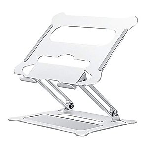 FLAGTOP Adjustable Laptop Stand for Desk, Ergonomic Portable Aluminum Laptop Desk Stand, Non-Slip, Stable, Foldable Laptop Riser, Compatible with MacBook Pro/Air and More Notebooks