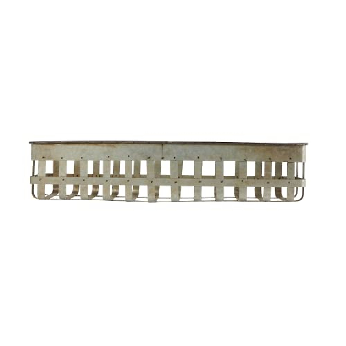 Creative Co-Op Set of 3 Rectangle Open Weave Iron Baskets