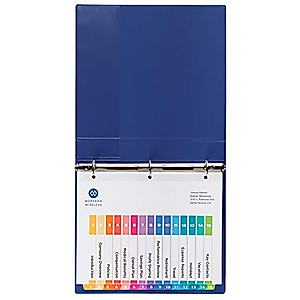 Avery 15-Tab Dividers for 3 Ring Binders, Customizable Table of Contents, Multicolor Tabs, 6 Sets (11197)