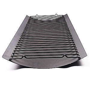 BBQ funland Drip Pan Fire Grate for Chargriller 5050, 5072, 5650 Charcoal Grills, 20 inch Ash Pan Grate Grill Replacement Parts, 20.4" x 12.8"