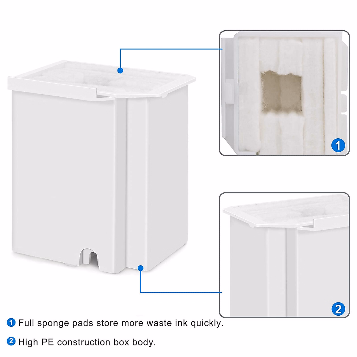 SubliPlus+ Waste Ink Pad Replacement Maintenance Box for EPSON Ecotank ET-2720 ET-2803 ET-2800 ET-2711 ET-4700 etc.