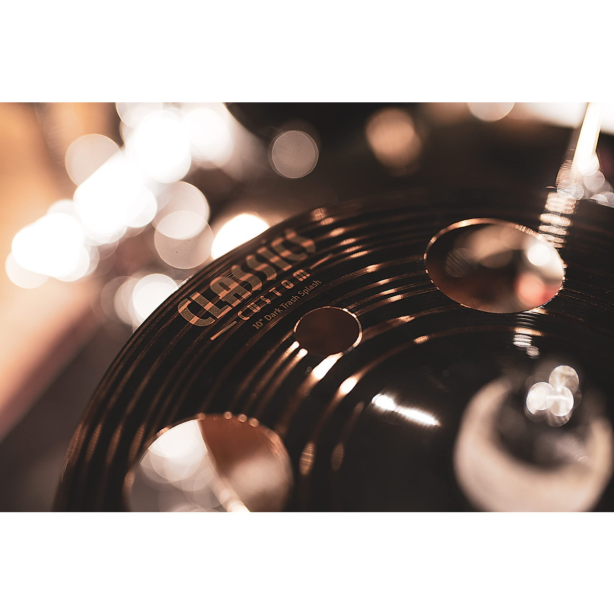 Meinl Cymbals Classics Custom Dark 10" Trash Splash Cymbal for Drum Set — Made in Germany — B12 Bronze, 2-Year Warranty (CC10DATRS)