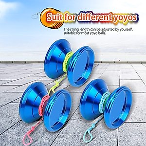 HNYYZL Polyester Yoyo String with 100pcs Professional Yoyos String Replacement for Responsive and Non Responsive Yoyos and 10 Pieces Finger Brace