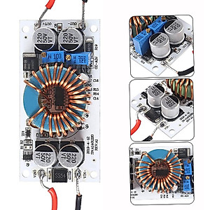 AEDIKO 3pcs DC-DC Boost Converter Module 10-40V to 10-50V 10A 250W Adjustable Step Up Voltage Regulator CC CV Power Supply Module