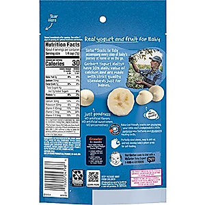 Gerber Yogurt Melts, Variety Pack, Mixed Berry + Peach + Banana Vanilla, 1oz (Pack of 7)