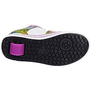HEELYS Motion Plus (Little Kid/Big Kid/Adult) White/Rainbow/Hot Pink 3 Little Kid M