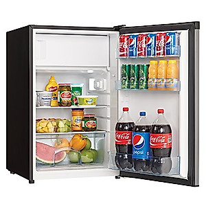 Danby 4.5 cu. ft. Compact Refrigerator with True Freezer (DCR045B1BSLDB-3), Steel