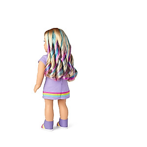 American Girl Truly Me 18-inch Doll #110 with Blue Eyes, Blonde Hair w/Highlights, Light Skin, T-shirt Dress, For Ages 6+