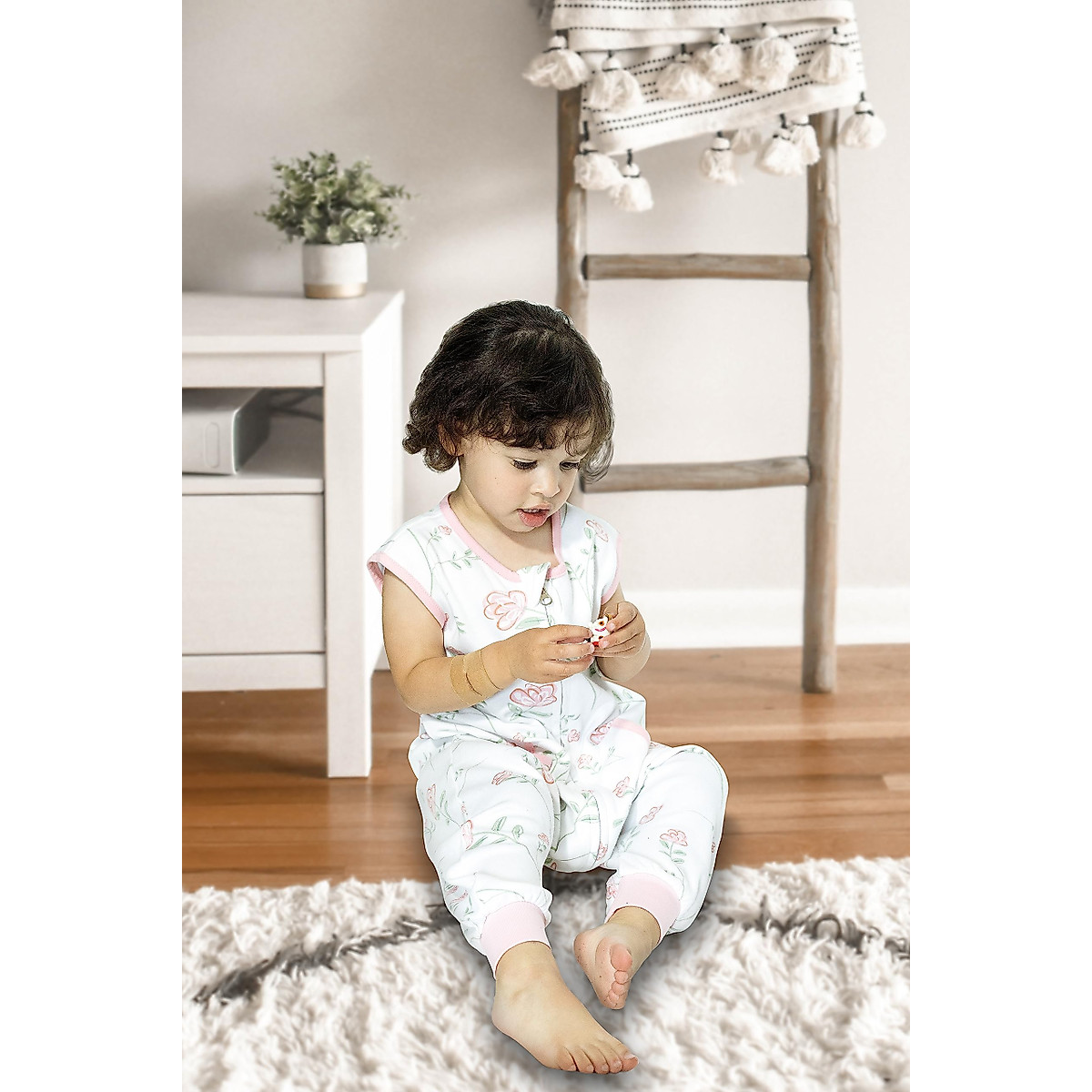 Baby Sleep Sack 12-24 Months, 0.5 TOG Sleep Sack Baby Wearable Blanket, Toddler Baby Sleep Sack with Feet, Sleeveless Breathable Sleep Sacks for Baby Boys or Girls Pink